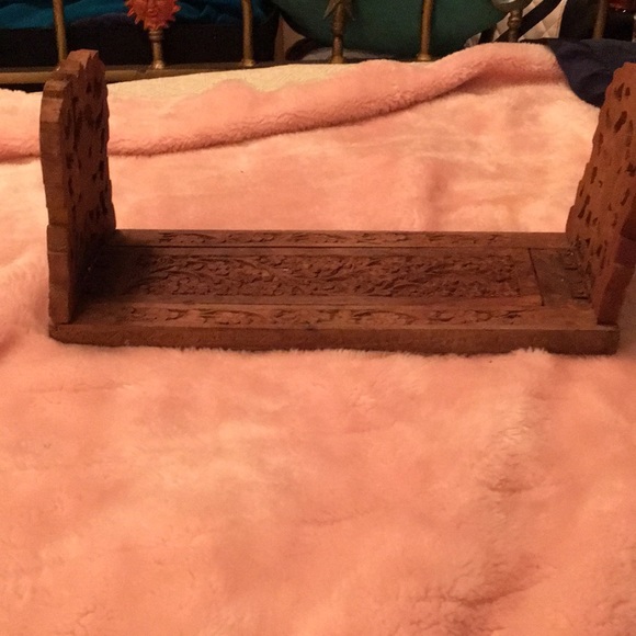 Accents | Vintage Wooden Expandable Book Shelf Tabletop Slide | Poshmark